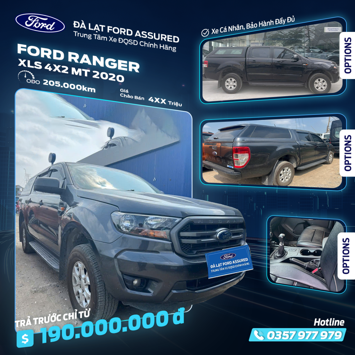 Ford Ranger XLS 4x2 MT 2020