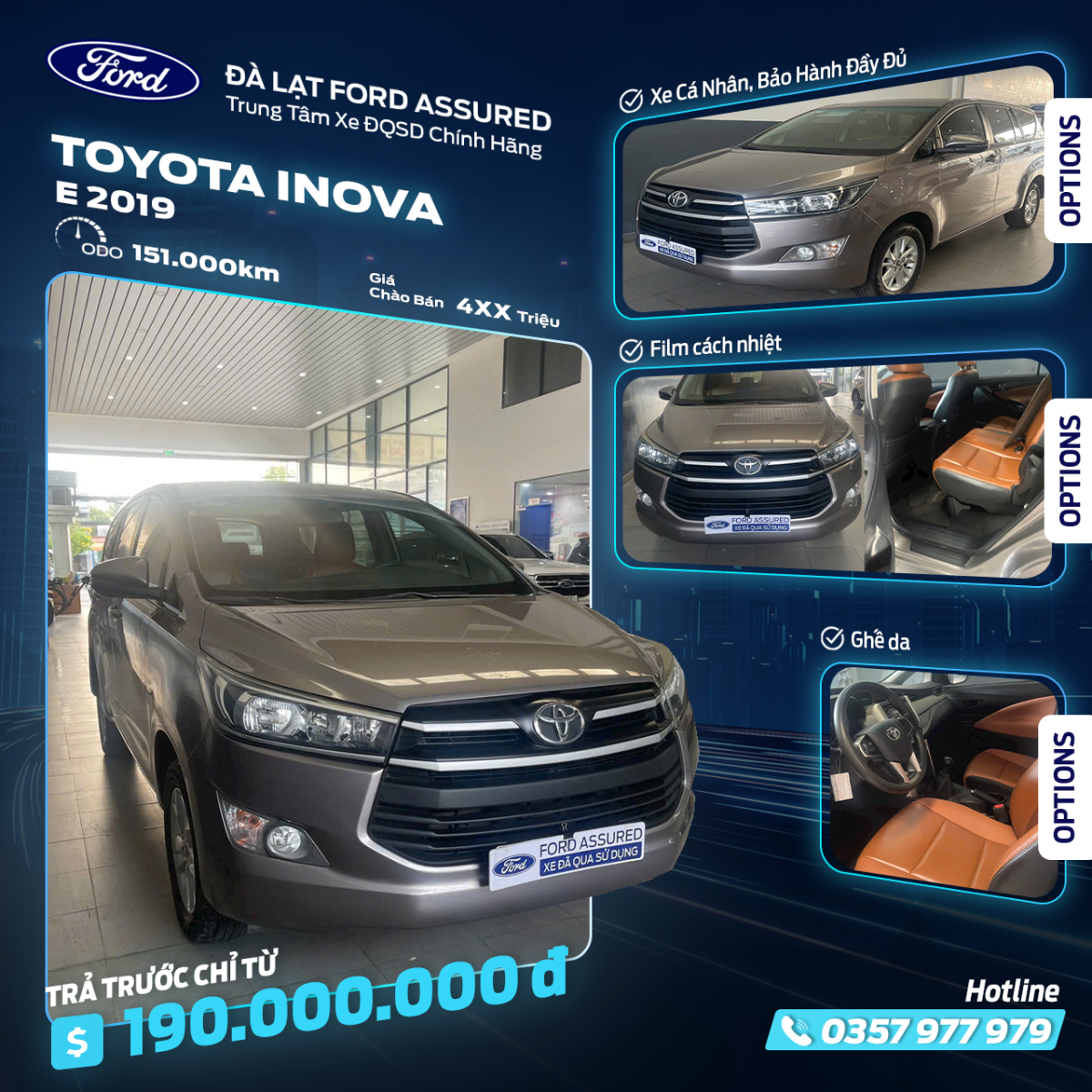 Toyota innova E 2019