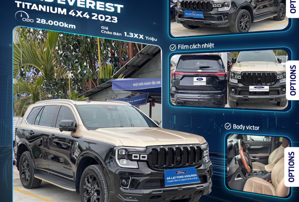 Ford Everest Titanium 4x4 2023 | Xe Cũ Chính Hãng Đà Lạt...